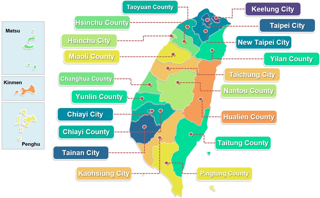 County / City Map